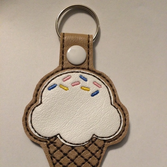 Other | Handmade Vanilla Ice Cream Cone Key Chain | Poshmark